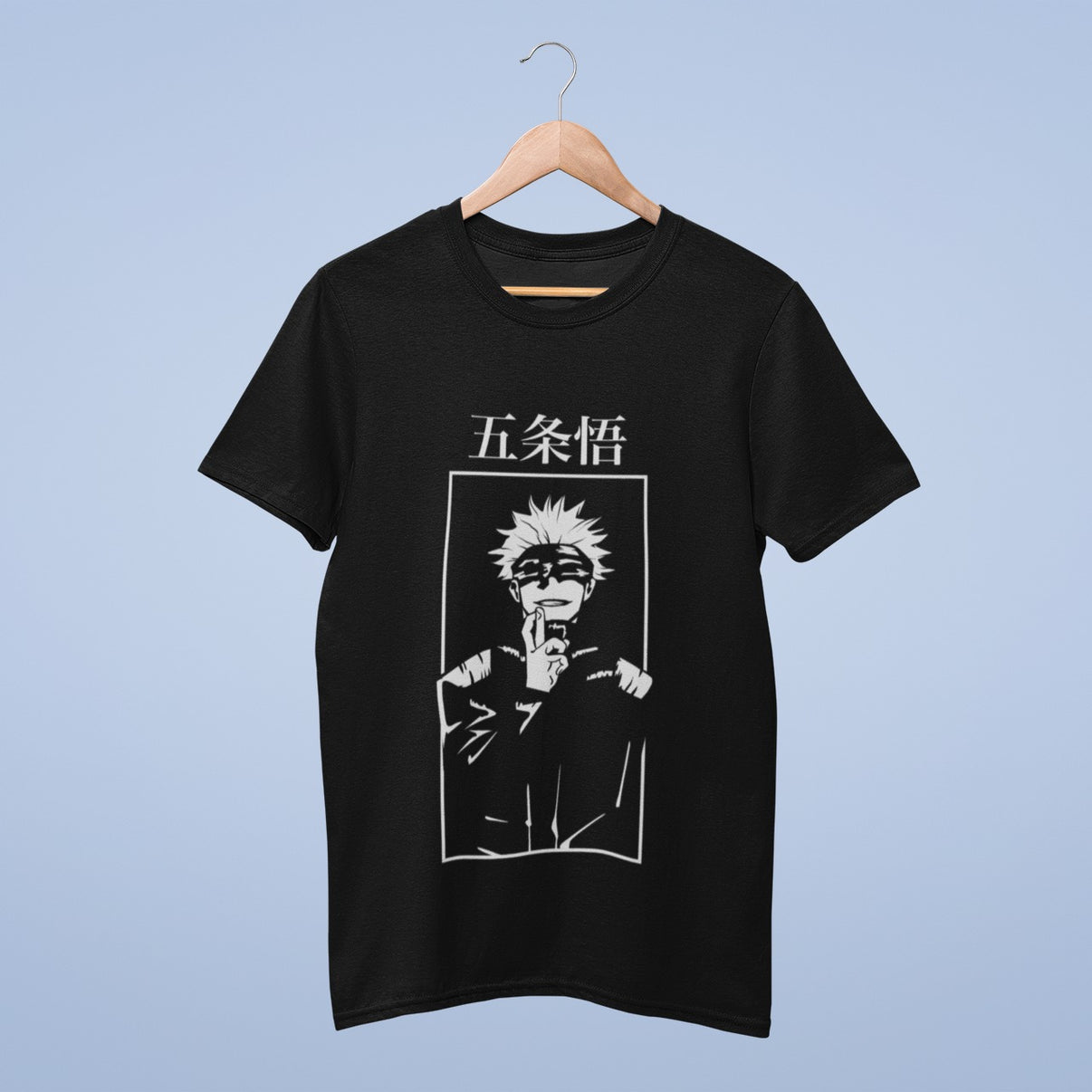 Gojo Satoru fingers crossed T-shirt – The STATIC Store
