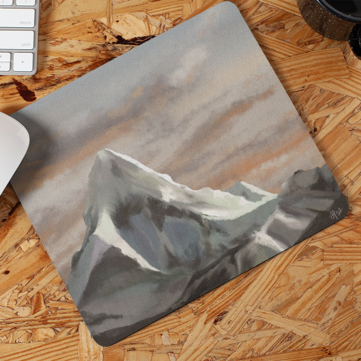 Watercolour Snow mountain Mouse Pad by @artsy_innerself – The STATIC Store